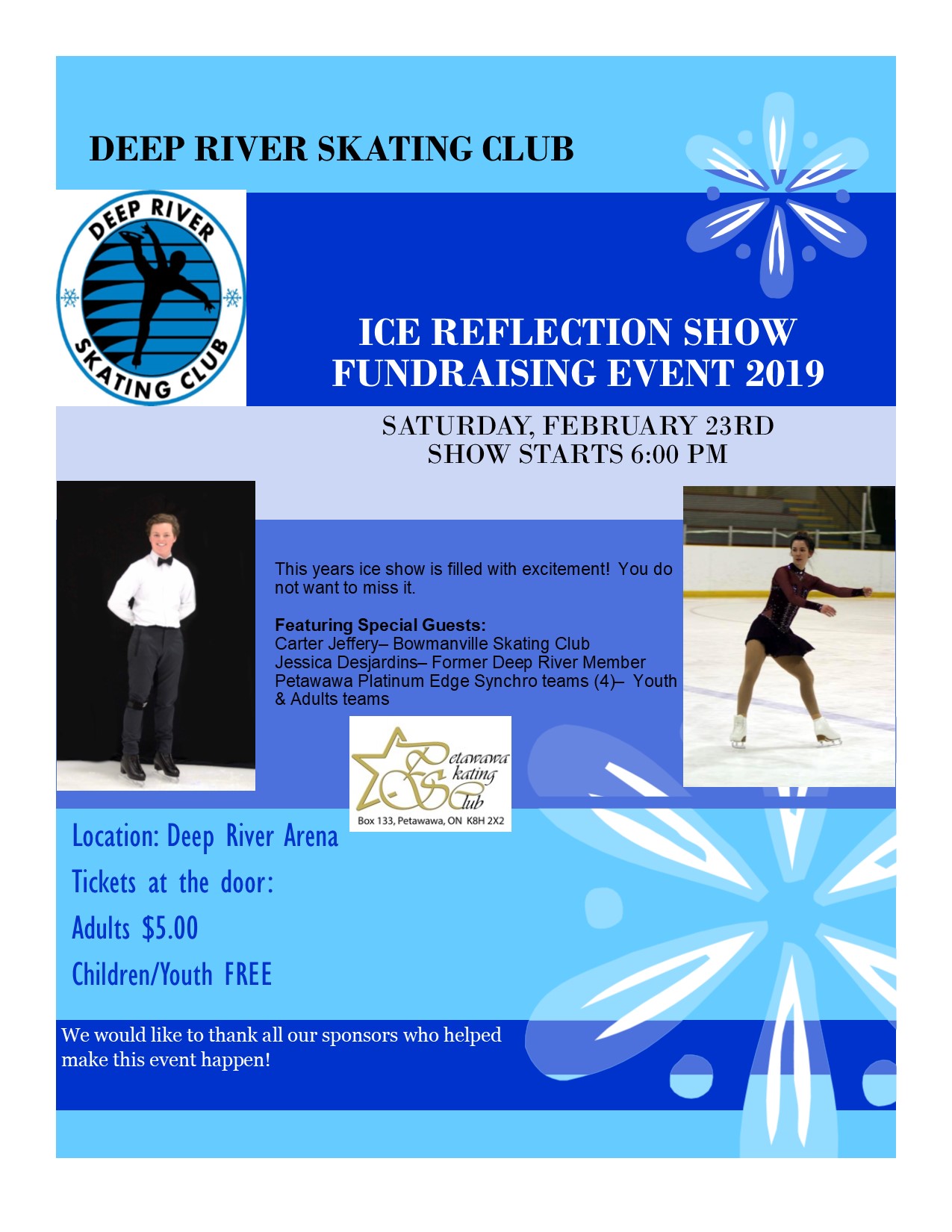 Ice Reflection Show Fundraising Event 2019 - Deep River Skating Club